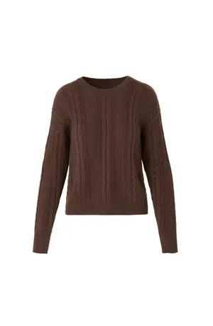 BY TESS COLLECTION Cable Knit Sweater