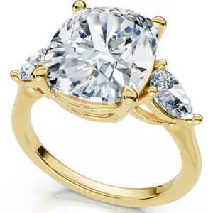 BLISS DIAMOND 3/4ct Aria Cushion Diamond Engagement Ring - 14k Yellow Gold