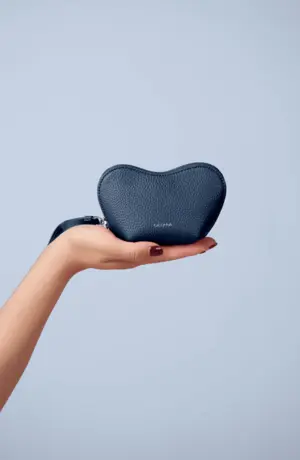 OLEADA Mini Le Coeur Pouch - Indigo