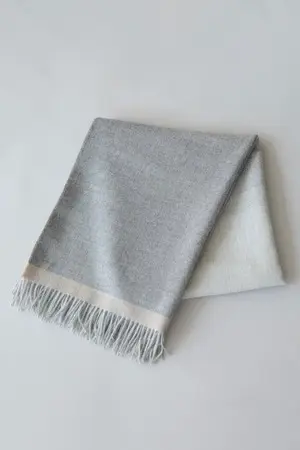 SSKEIN Gradient Weave Throw - Grey