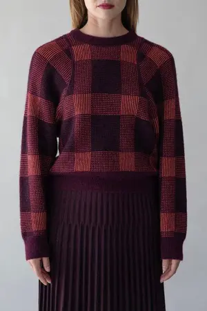 SSKEIN Tartine Plaid Pullover