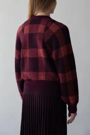 SSKEIN Tartine Plaid Pullover