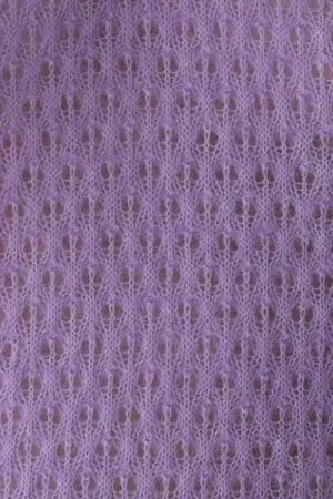 SSKEIN Lacey Pointelle Pullover - Iris