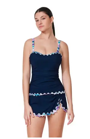 GOTTEX D-cup Tankini Top - Navy