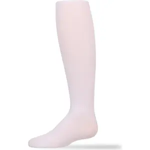 MEMOI Opaque Fine Ribbed Tights - White