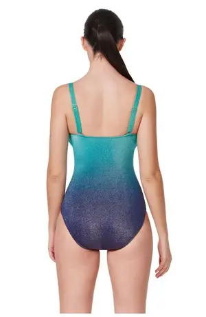 GOTTEX Dream Ombre Square Neck One Piece - Multi-blue