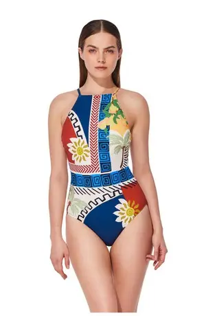 GOTTEX Positano High Neck One Piece - Multi