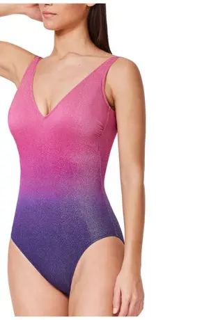 GOTTEX Dream Ombre V Neck One Piece - Multi-pink