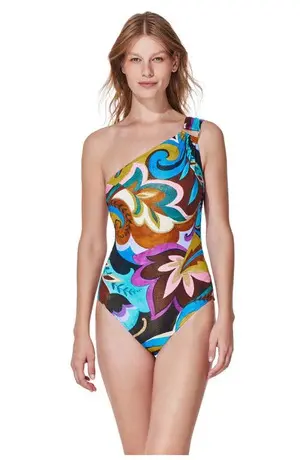 GOTTEX Porto One Shoulder One Piece - Multi