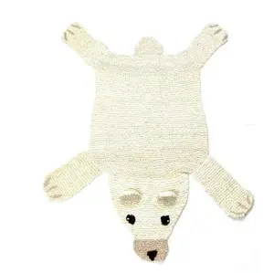 FINN + EMMA Organic Wool Play Mat + Nursery Rug | Polar Bear - Ivory