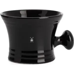 MUHLE Shaving Mug With Handle - Black Porcelain