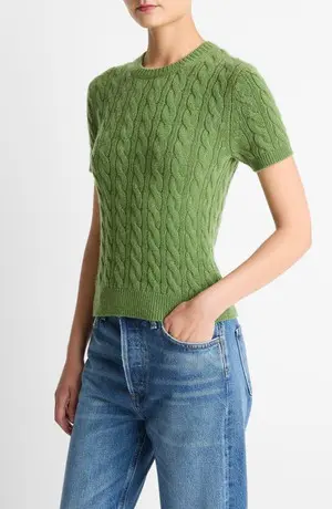 Vince Cable Short Sleeve Sweater