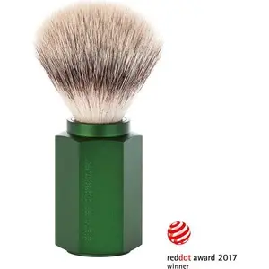 MUHLE Hexagon Silvertip Fiber Shaving Brush - Forest