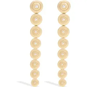 CAMPBELL + CHARLOTTE Evolve Shoulder Duster Earrings - Diamond-gold