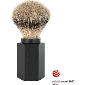 MUHLE Hexagon Silvertip Badger Shaving Brush - Graphite