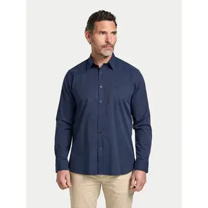 RAGING BULL Long Sleeve Dash Dobby Cotton Shirt