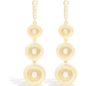 CAMPBELL + CHARLOTTE Evolve Chandelier Diamond Earrings - Diamond-gold