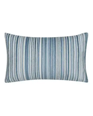 Elaine Smith Plush Velvet Stripe Indoor & Outdoor Woven Accent Pillow - Cloud