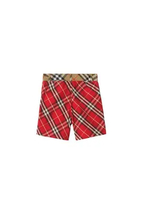 Burberry Check Cotton Shorts