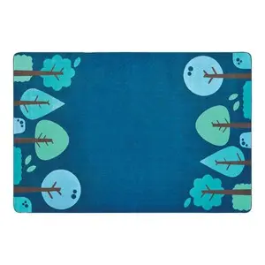 KAPLAN EARLY LEARNING COMPANY Tranquil Trees Carpets - Blue