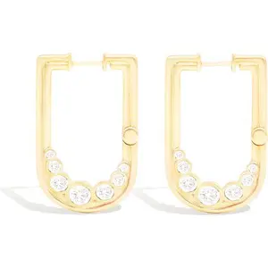 CAMPBELL + CHARLOTTE Evolve Bubble Hoop Earrings - Diamond-gold
