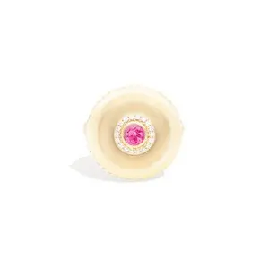 CAMPBELL + CHARLOTTE Evolve Cocktail Ring - Pink Sapphire- Gold