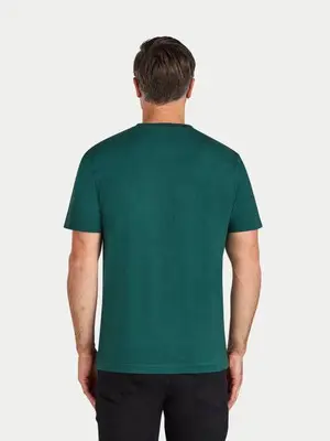 RAGING BULL Embroidered Union Jack Bull T-shirt - Forest