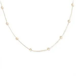 CAMPBELL + CHARLOTTE Evolve Station Necklace - Diamond-gold