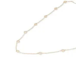 CAMPBELL + CHARLOTTE Evolve Station Necklace - Diamond-gold
