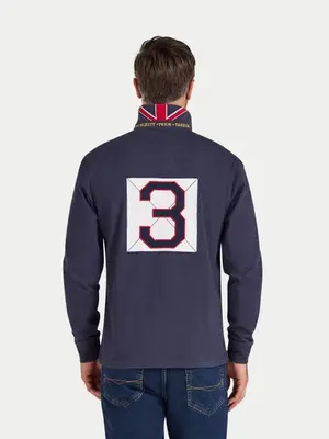 RAGING BULL Classic Long Sleeve Rugby Shirt