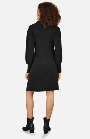 YUMI Knitted Button-up Midi Dress