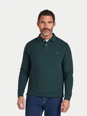 RAGING BULL Long Sleeve Classic Pique Polo