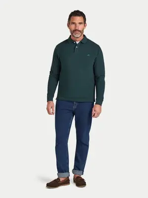 RAGING BULL Long Sleeve Classic Pique Polo
