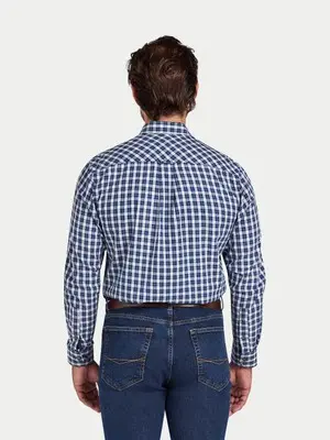 RAGING BULL Mod Check Brushed Cotton Twill Shirt