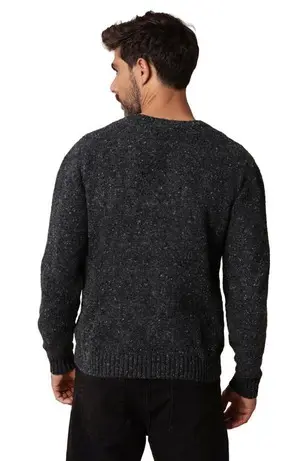 CELTIC & CO. Crew Neck Donegal Wool Sweater - Slate