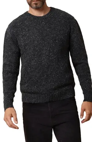 CELTIC & CO. Crew Neck Donegal Wool Sweater - Slate