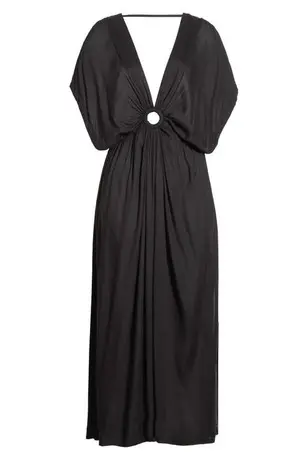 Elan Ring Cover-up Maxi Dress - Black