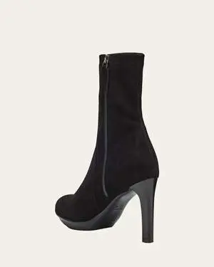 Aquatalia 90mm Rhumba Suede Booties