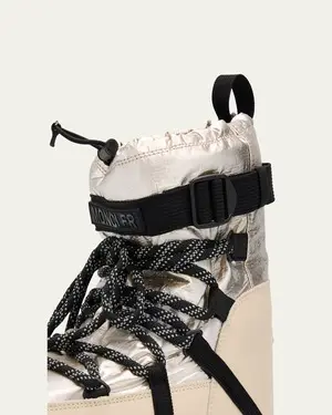 Moncler Icon Low Padded Snow Boots - Medium Yellow