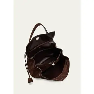 Balenciaga Rodeo Suede Top-handle Bag - Light Espresso