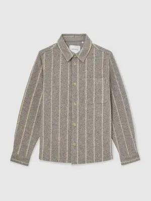 LES DEUX Pinstripe Overshirt
