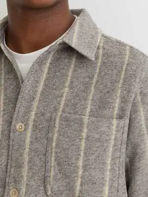LES DEUX Pinstripe Overshirt