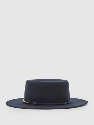 REISS Lacey Wool Felt Fedora