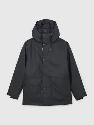 Rains Short Hooded Parka Coat