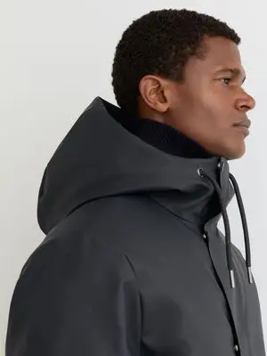 Rains Short Hooded Parka Coat