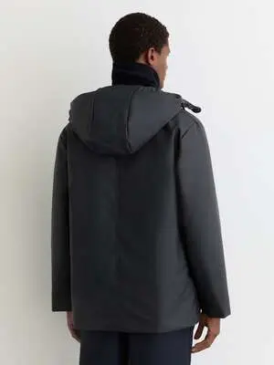 Rains Short Hooded Parka Coat