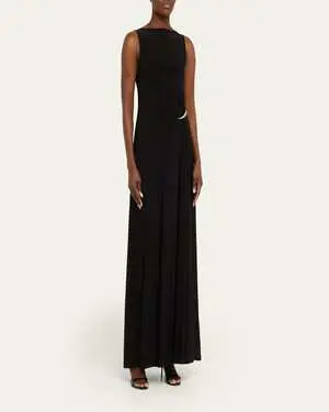 GRACE LING Strapless Maxi Dress With Claw Detail