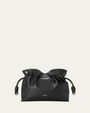 Loewe Flamenco Panta Clutch Bag - Black