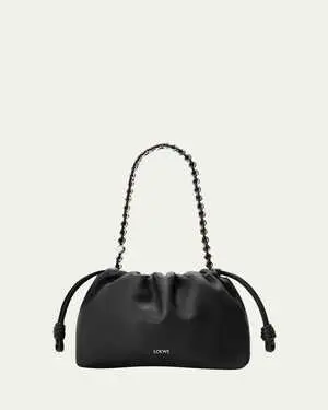 Loewe Flamenco Medium Shoulder Bag - Black