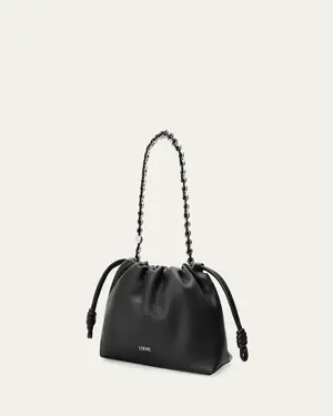 Loewe Flamenco Medium Shoulder Bag - Black